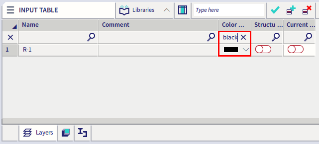 Tools Filtering Row