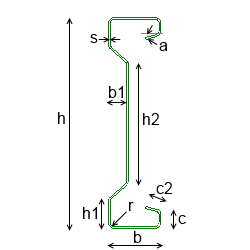 Formcode 123: Cold-Formed Sigma-Plus Section