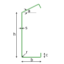 Formcode 116: Cold-Formed C-Section Eaves Beam