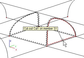 Intersection of two shells