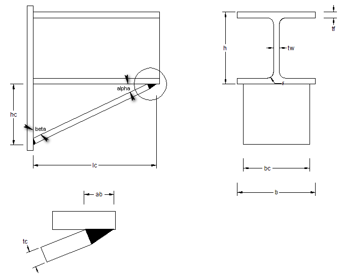 Calculation of haunch welds