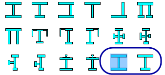 Sheet welded cross-sections