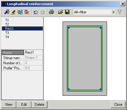 Longitudinal reinforcement template