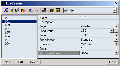 Load case manager