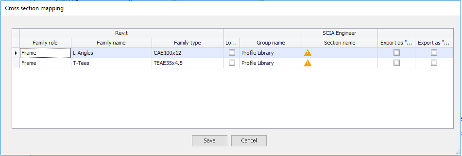 Revit link buttons in the ribbon, Export and Import, Mapping dialogues ...