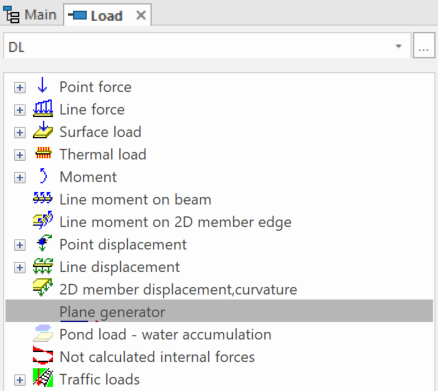 Issue: masses are not generated from plane load generator