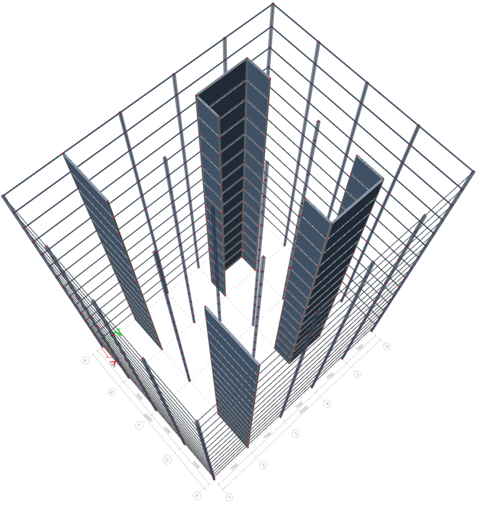 Seismic modal superposition and resultants in SCIA Engineer