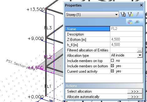 Properties of storey level