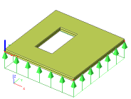 Defining a new plate with beams