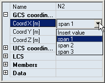 Specifying the parameters