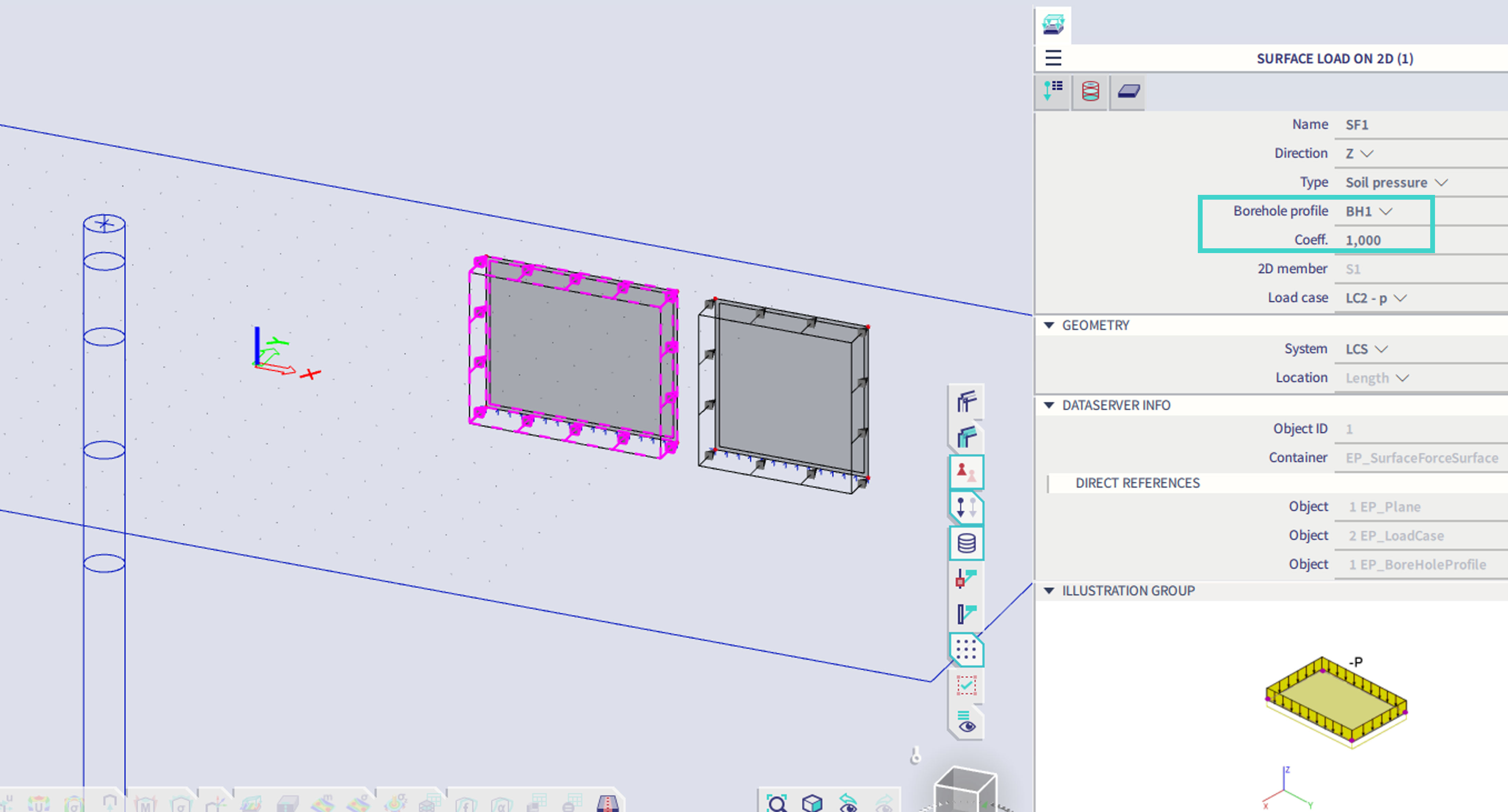 Soil pressure and water pressure