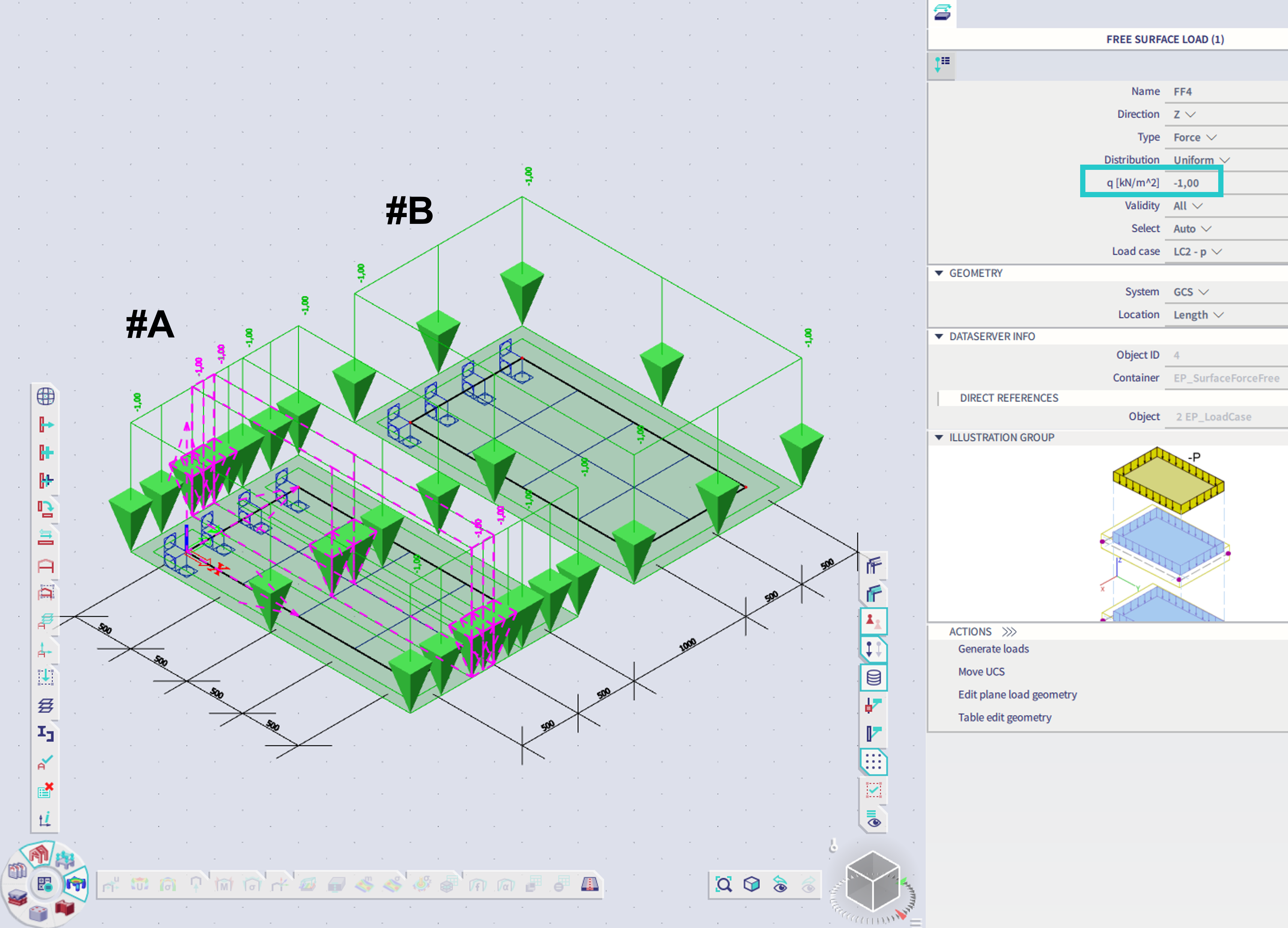 Surface Loads (2D results)
