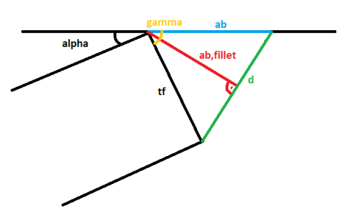 Calculation of haunch welds