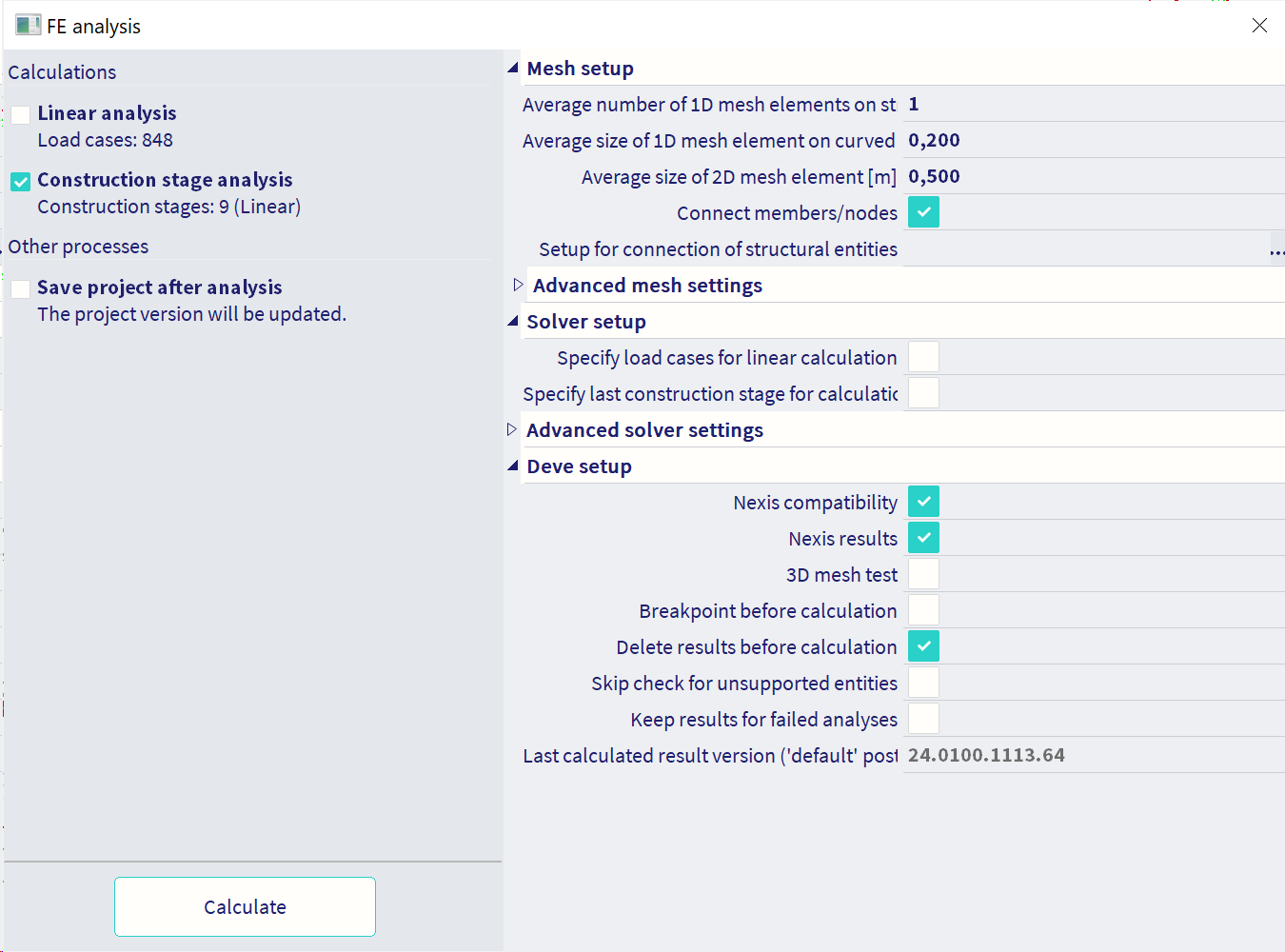 Linear Construction stages