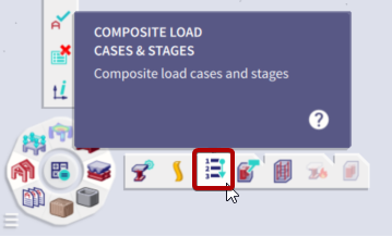 Construction stages for composite analysis