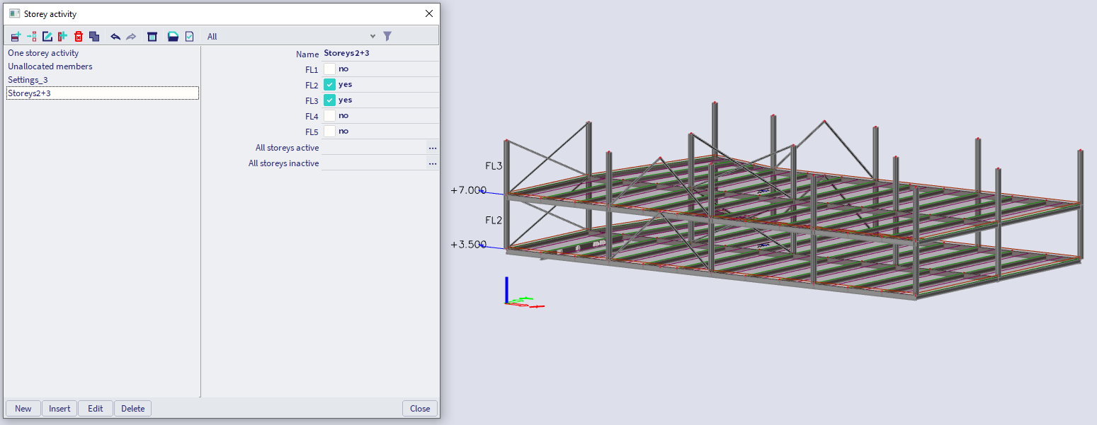Visibility by storey