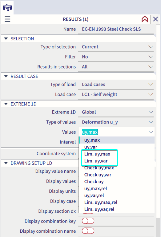 Deflection limits & Unity Checks