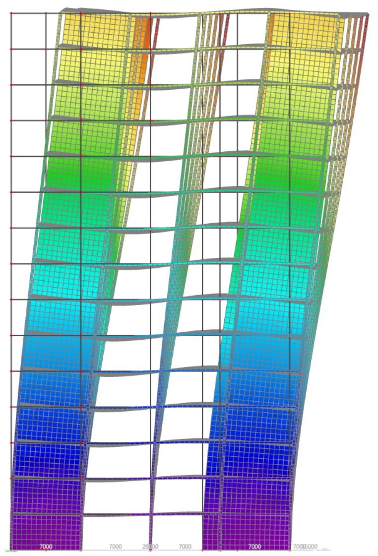 Seismic modal superposition and resultants in SCIA Engineer