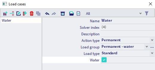 Defining the load case parameters