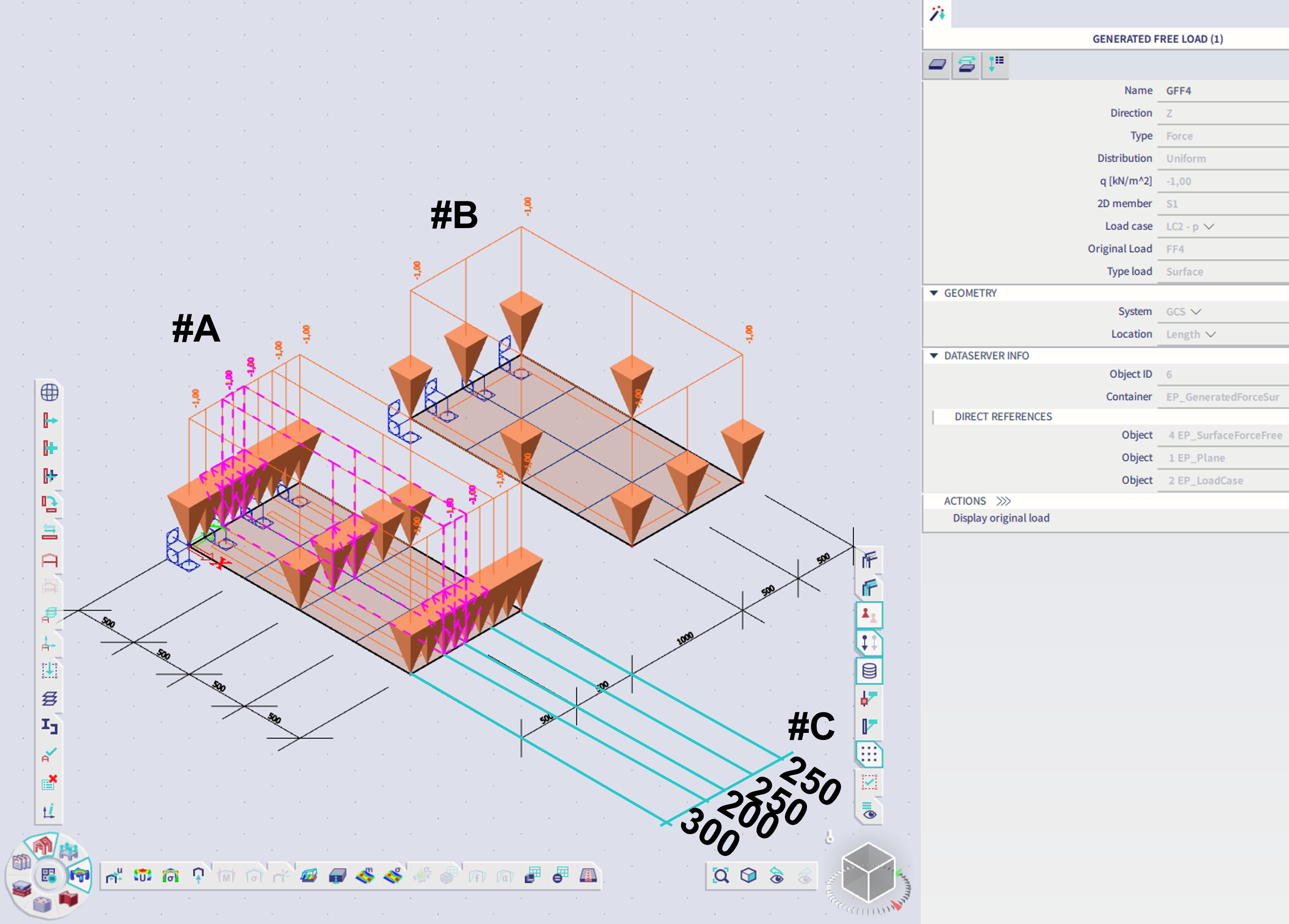 Surface Loads (2D results)